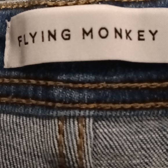 Flying Monkey | Jeans | Flying Monkey Blue Denim Ripped Hem Jeans Size ...